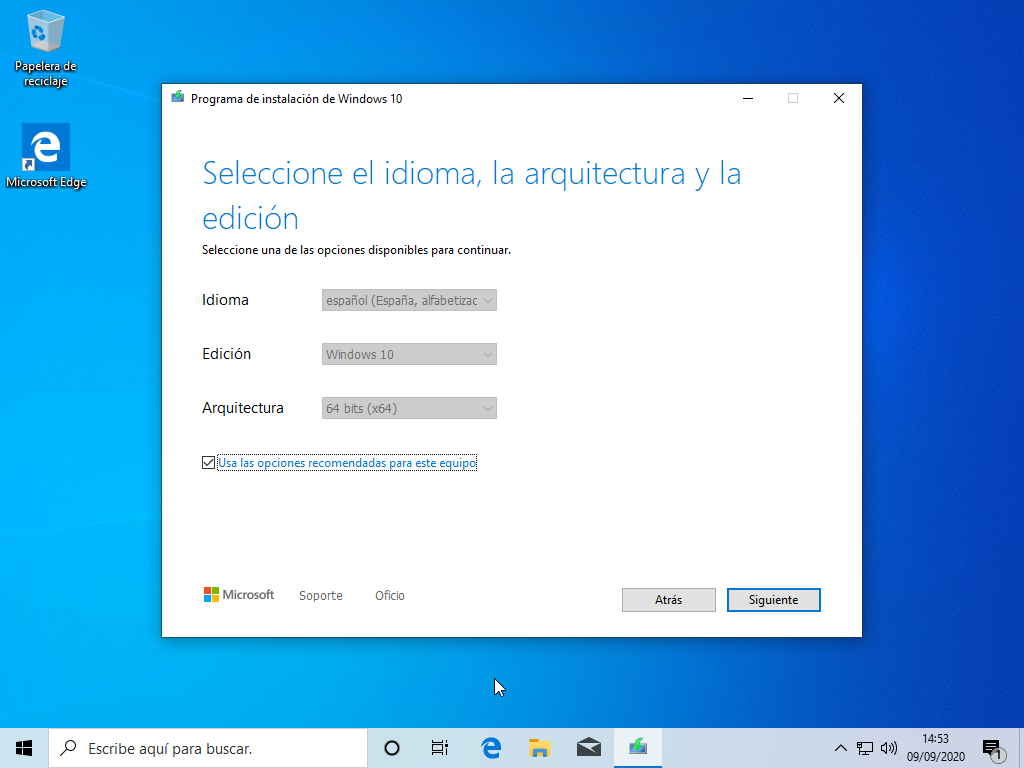 Descargar e instalar Windows 10 paso a paso desde cero